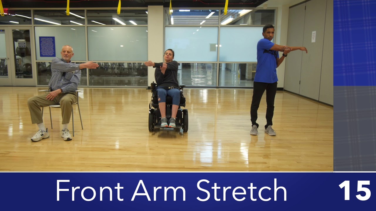 Modified Exercise: The Front Arm Stretch - YouTube