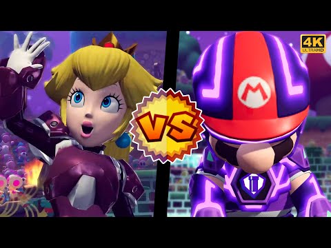 Mario Strikers: Battle League - Team Peach Vs Team Mario | Master ...