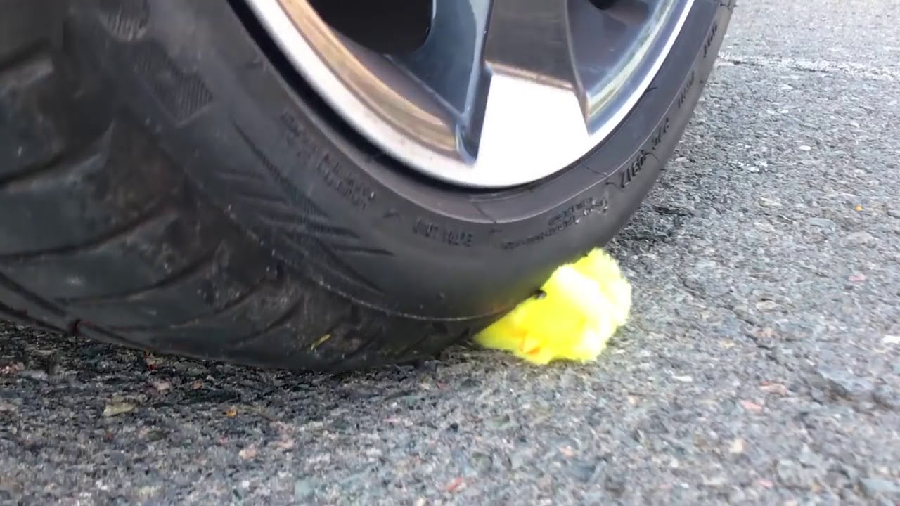 2020 crunching soft toys under car compilation ️oddly satisfying 🔥🔥 ...
