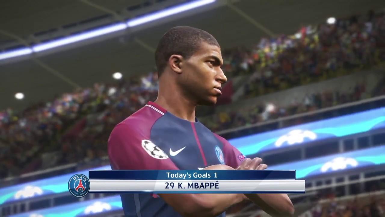 PES 2018 (PS4) Champions League PSG v Feyenoord Group stage Game 1 ...