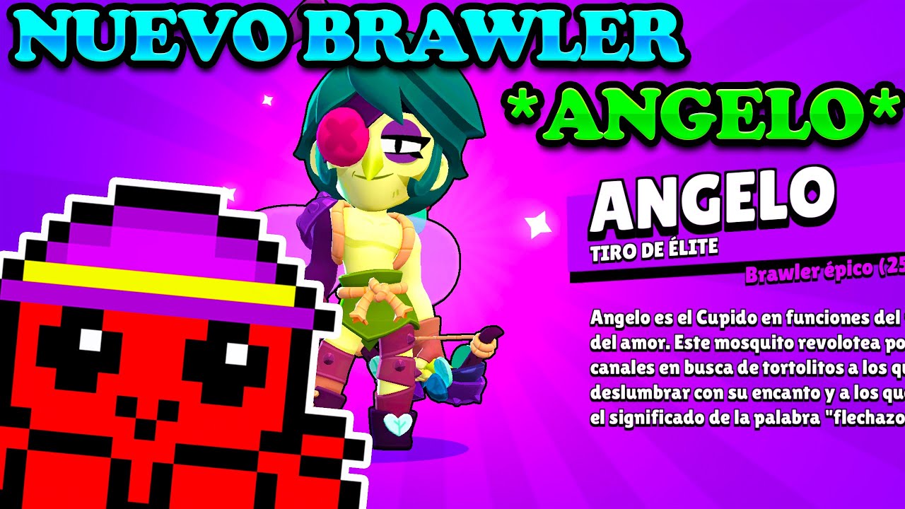 PROVANDO EL NUEVO BRAWLER *ANGELO* | BRAWL STARS - YouTube