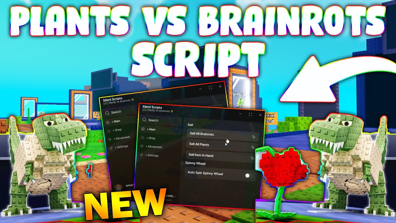 *NEW* Plants Vs Brainrots Script (PASTEBIN 2025) (SELL ALL , SHOP ALL , MOVEMENT ) - YouTube