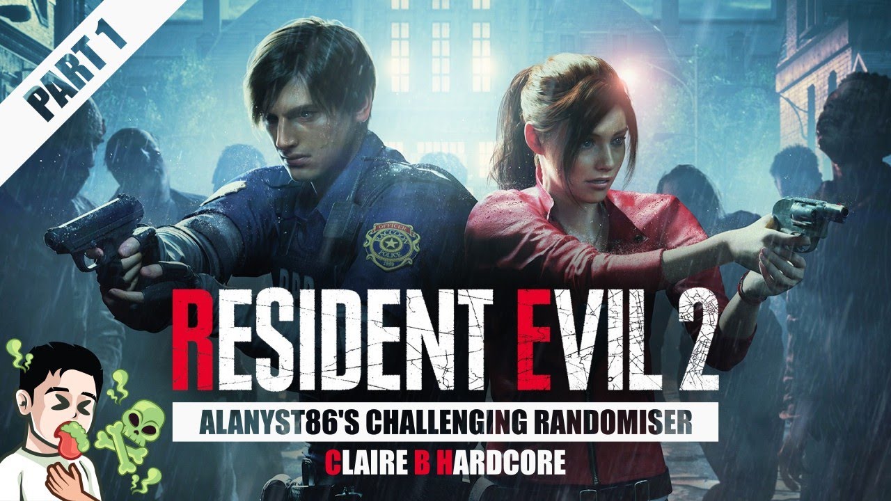 RE2 REMAKE RANDOMISER (CLAIRE B HARDCORE) - 2X ENEMIES (PART 1) - YouTube