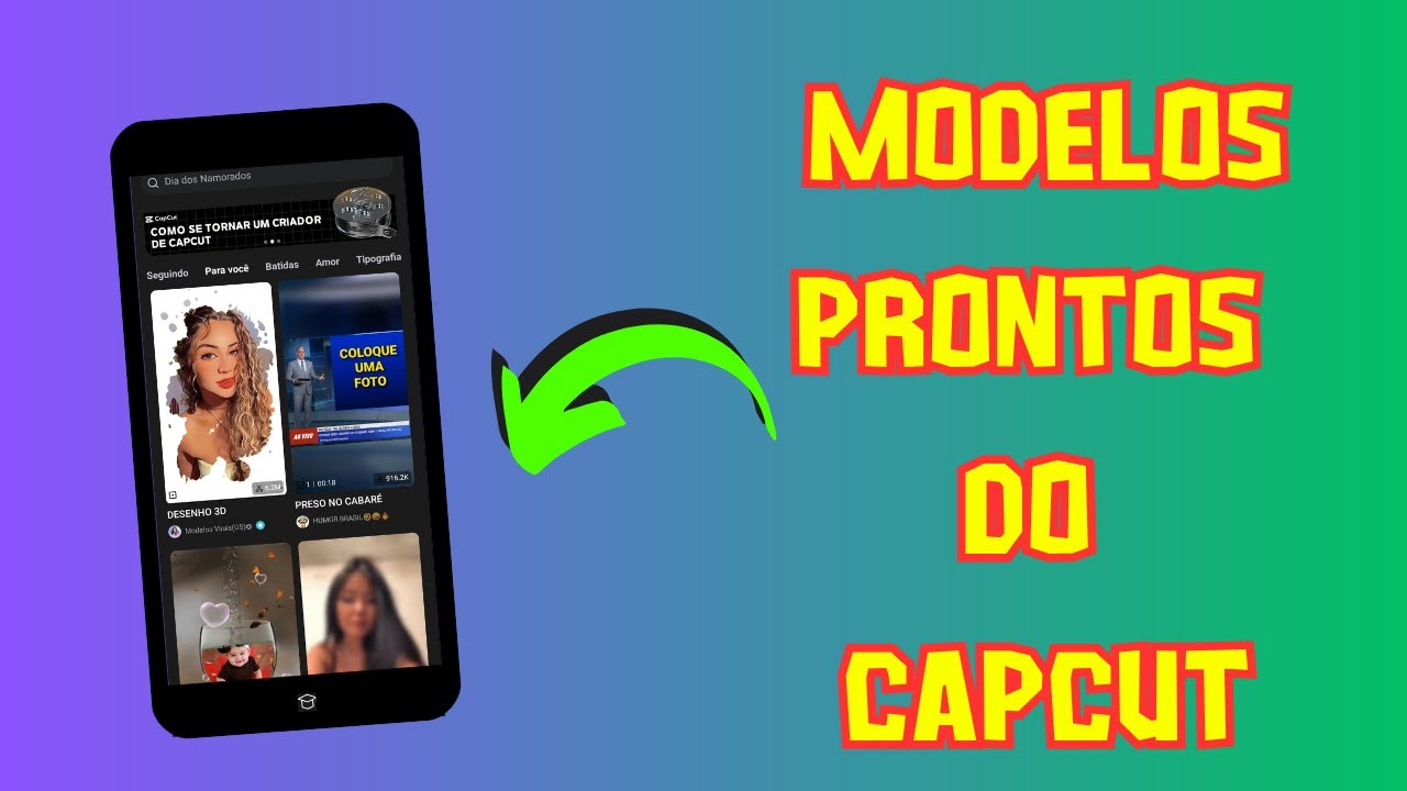 COMO USAR MODELO PRONTO DO CAPCUT - YouTube