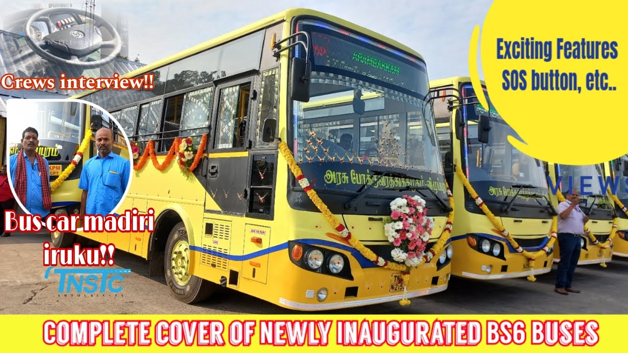 Complete Cover of New BS6 buses♥️ || Features explained by crews ...