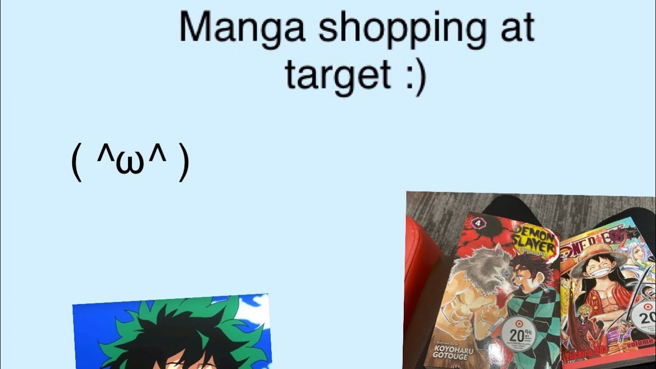Manga shopping at target - YouTube