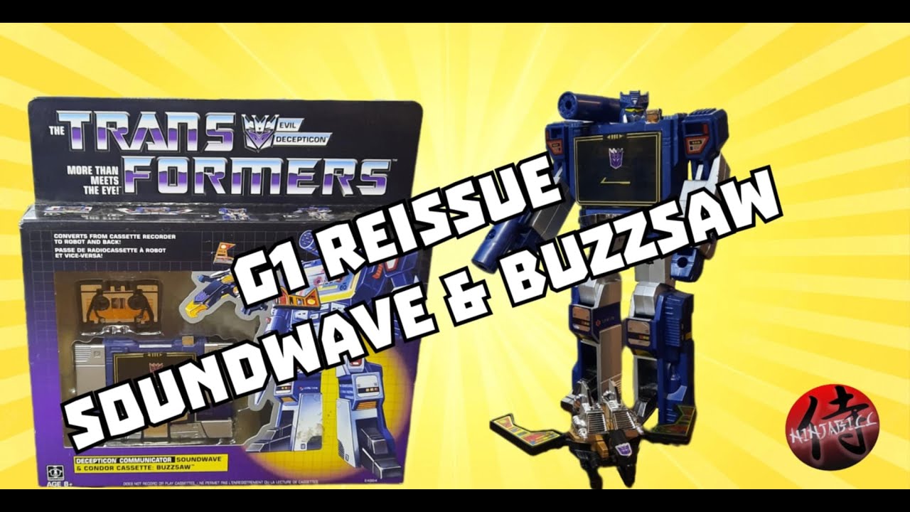 Transformers Walmart Reissue Generation one Soundwave with Buzzsaw ...