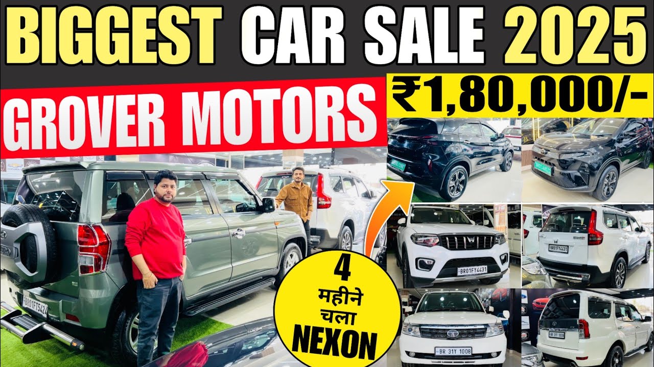 BIGGEST CAR SALE 2025😍 | SCORPIO-N, NEXON, SAFARI, Grover Motors Patna ...