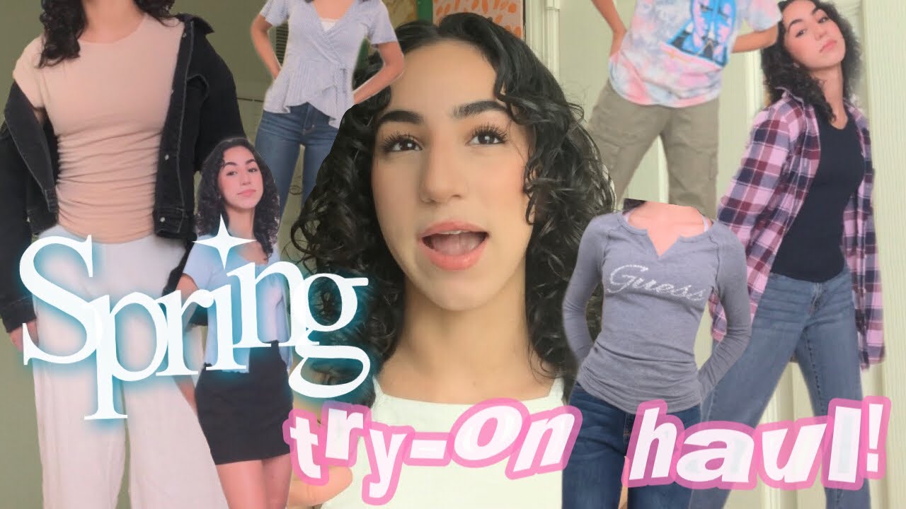 SPRING TRY ON CLOTHING HAUL | casual outfits for spring! - YouTube