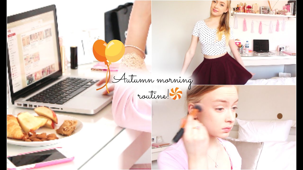 Autumn Morning Routine! ♡ - YouTube