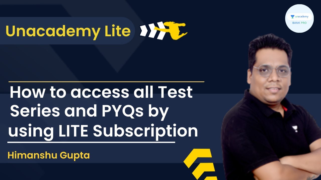 How to Access All Test Series & PYQ's | Unacademy Lite Subscription ...
