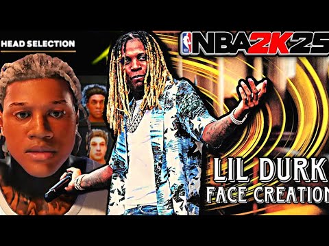 *NEW* NBA2K25 LIL DURK FACE CREATION! (NBA 2K25 Drippy Face Scan, TAZ ...
