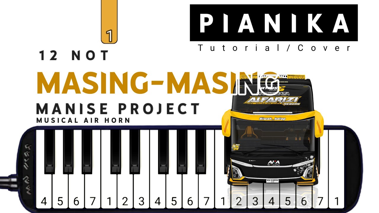 Pianika Telolet Basuri *MASING MASING* (MANISE PROJECT) - Tutorial ...
