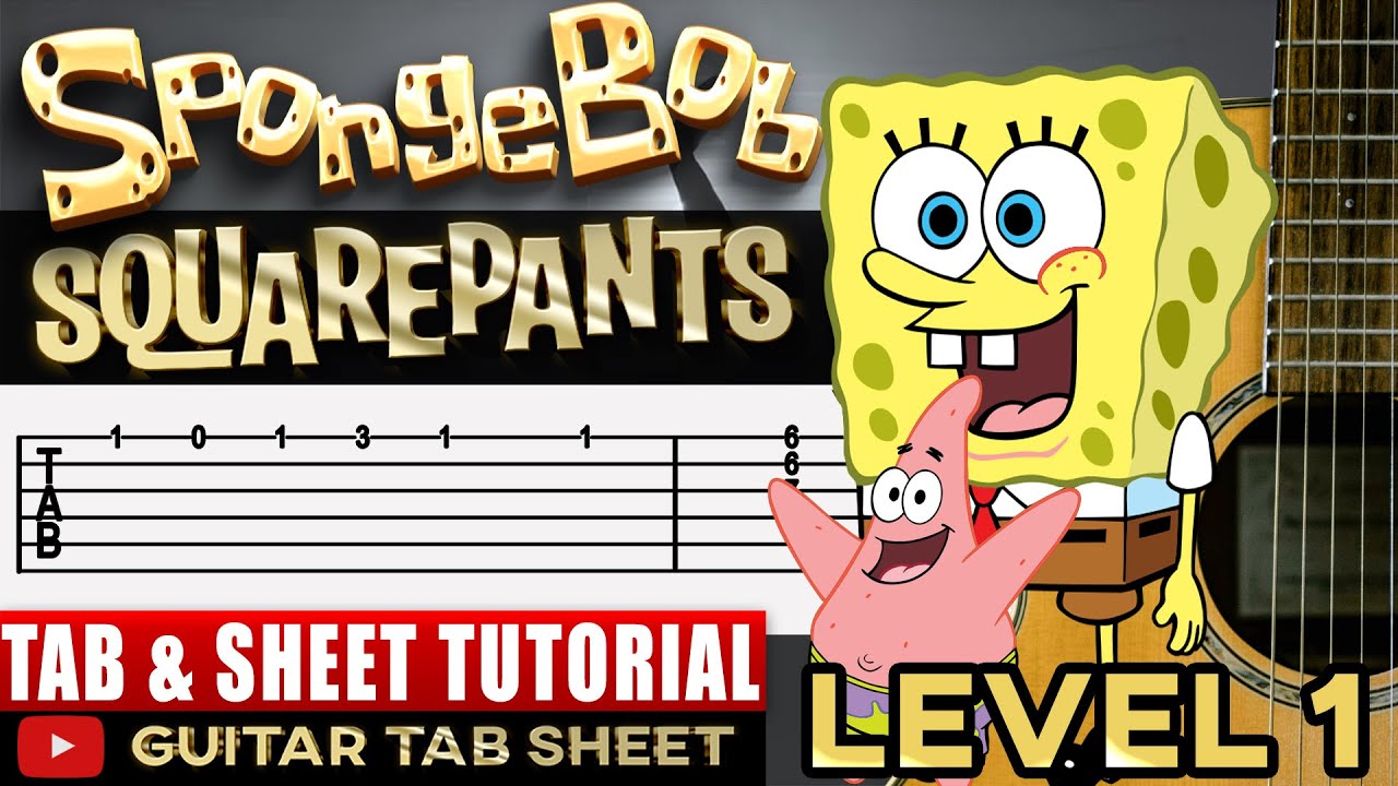 Spongebob Guitar TAB Tutorial - YouTube