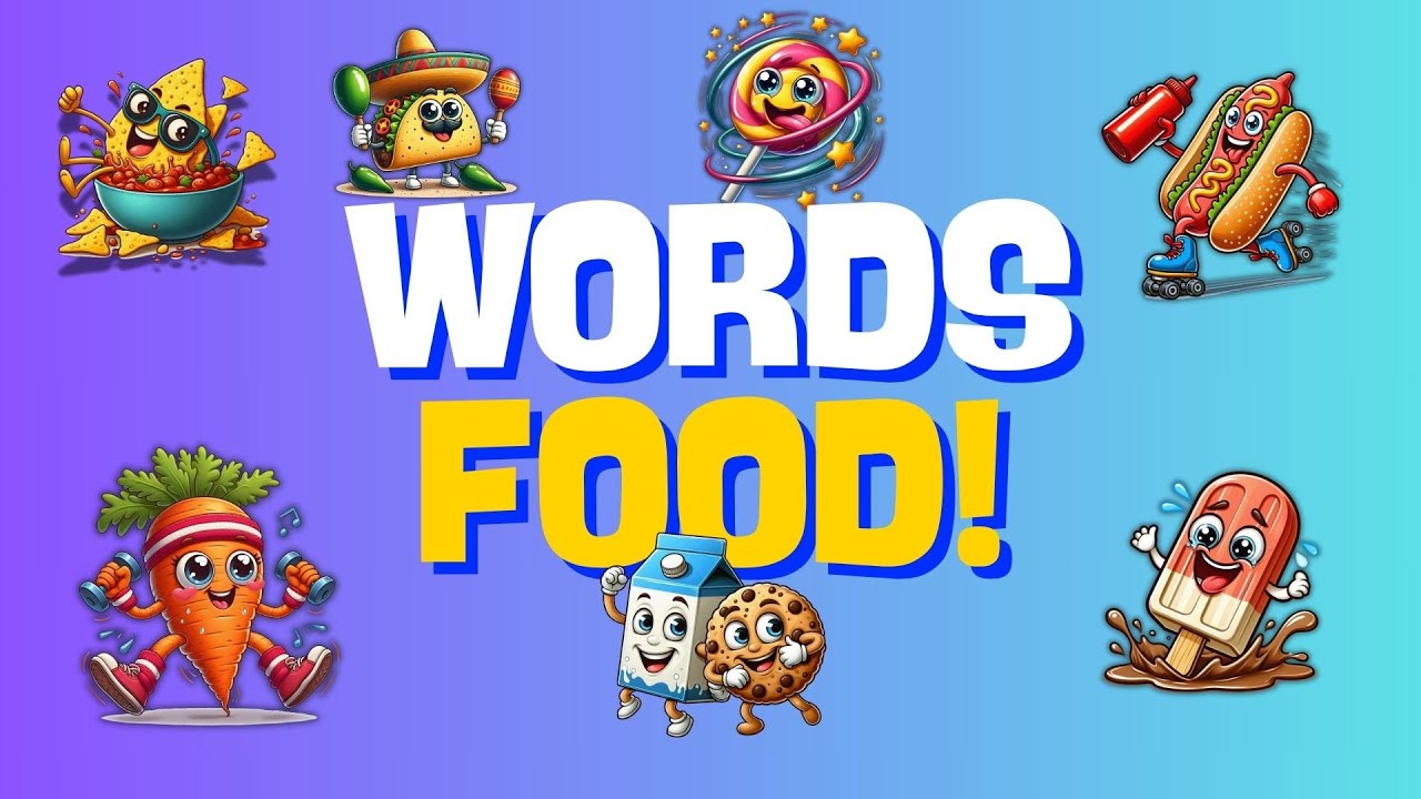 Kids vocabulary Theme "Food" - Fruits & Vegetables, World food, Dessert ...