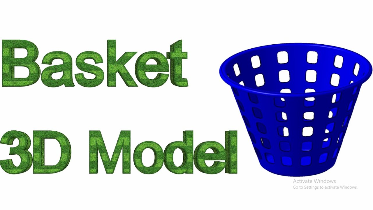 How to make Basket 3D model in Catia V5 | Tutorial: Creating a Basket ...