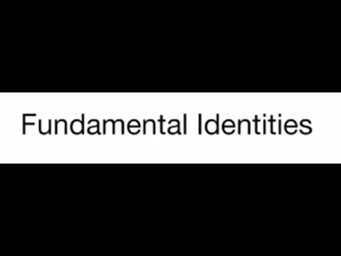 Trig - 5.1 - Fundamental Identities - YouTube