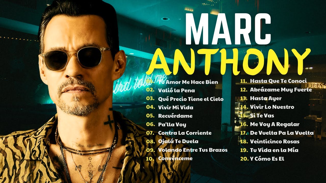 Marc Anthony Mix Salsa - Sus Mejores Canciones ~ 30 Super Éxitos Salsa ...
