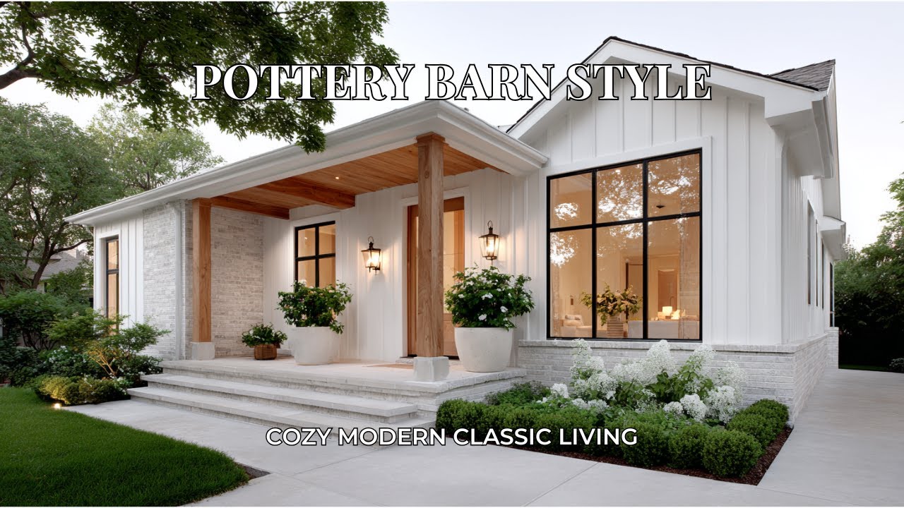 Pottery Barn Modern Classic Home Tour | Cozy Meets Classy Inspiration ...