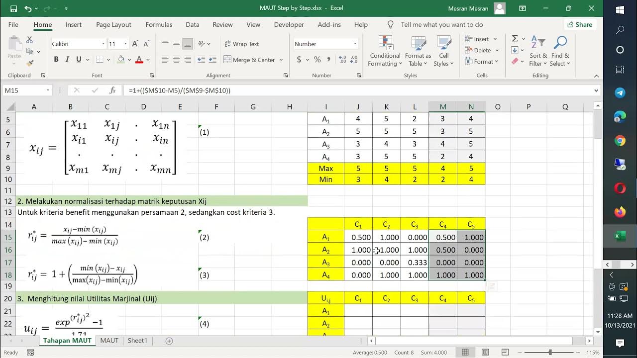 How To ..... ? Multi Attribute Utility Theory (MAUT) Method - YouTube