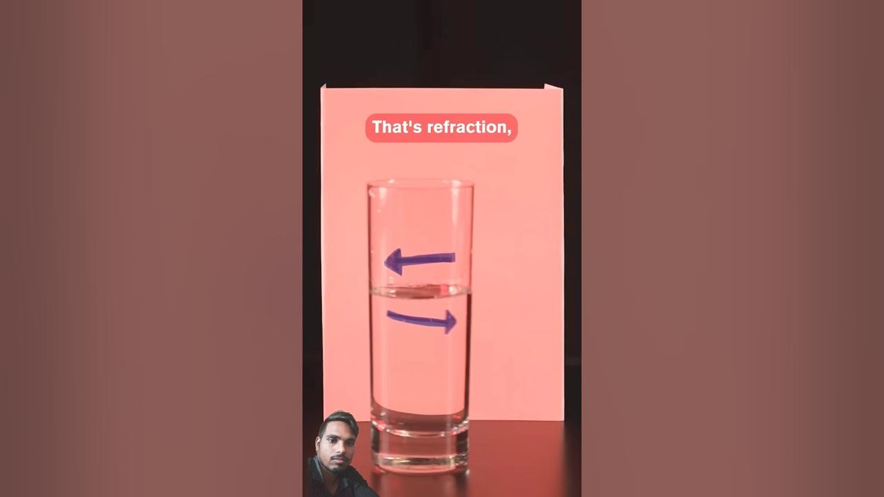 Reverse Reality with Refraction in this easy science experiment 🧪 #refraction_of_light # ...