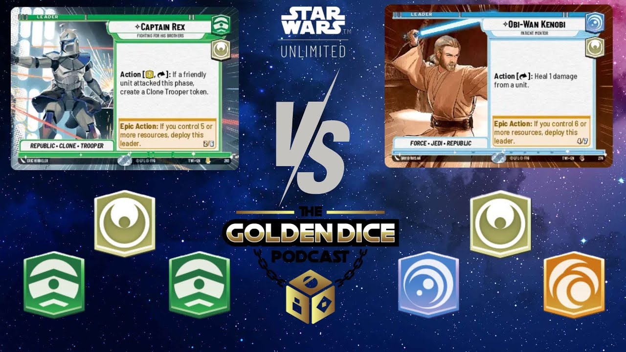 Rex Command vs Obi-Wan Cunning | Star Wars Unlimited | Gameplay | Bo3 ...