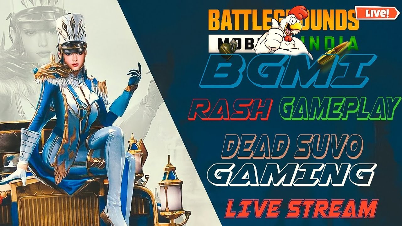 NEW SEASON RANK PUS# DEAD SUVO GAMING# BGMI LIVE STREAM# AOO KARE MAJA ...