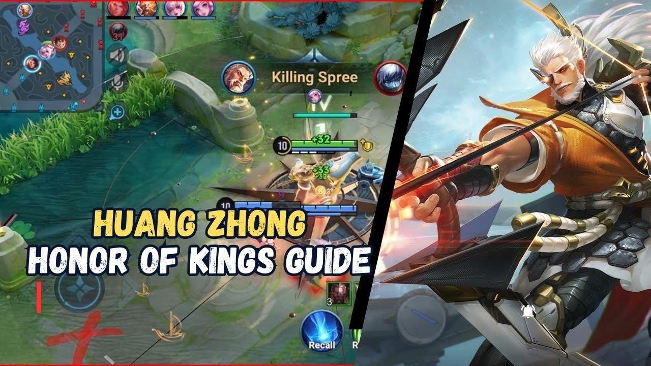 New ADC Huan Zhong basic guide + item guides Honor of Kings - YouTube