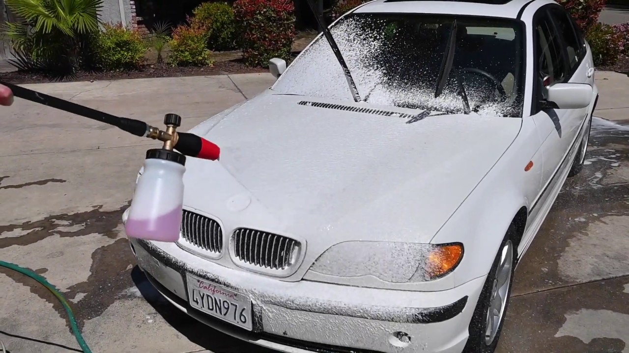 BMW e46 Quick Detail - Steam Clean, Wash, and Wax - YouTube