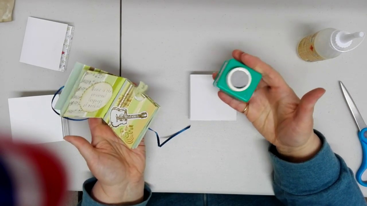 Meander Book - cutting, folding and glueing - YouTube