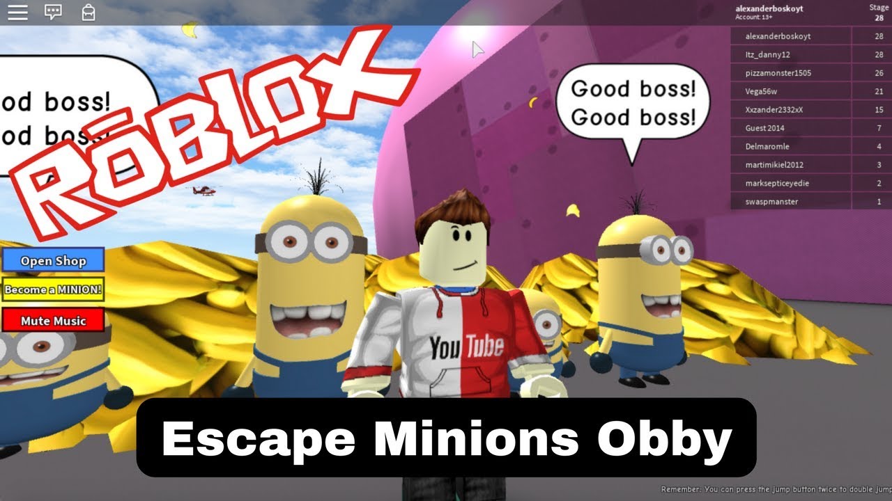 Roblox - ESCAPE THE MINIONS OBBY! - Alexander Bosko - YouTube