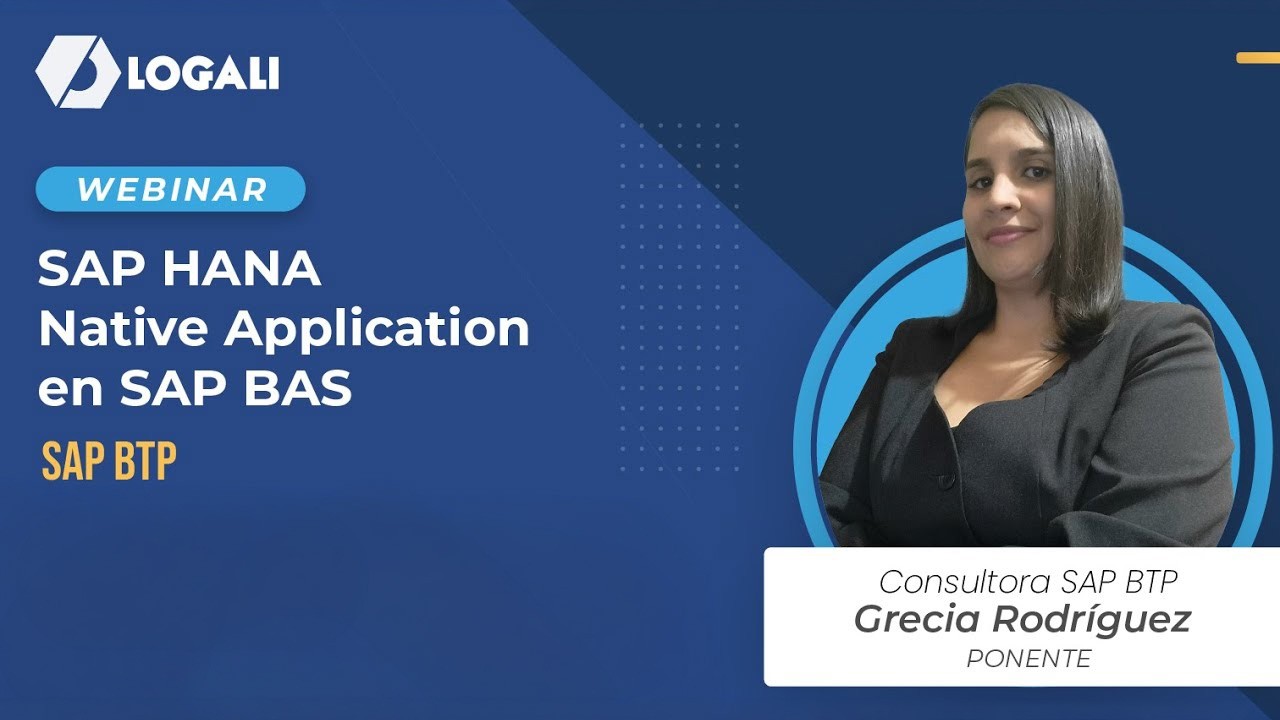 WEBINAR SAP HANA Native Application en SAP BAS - YouTube