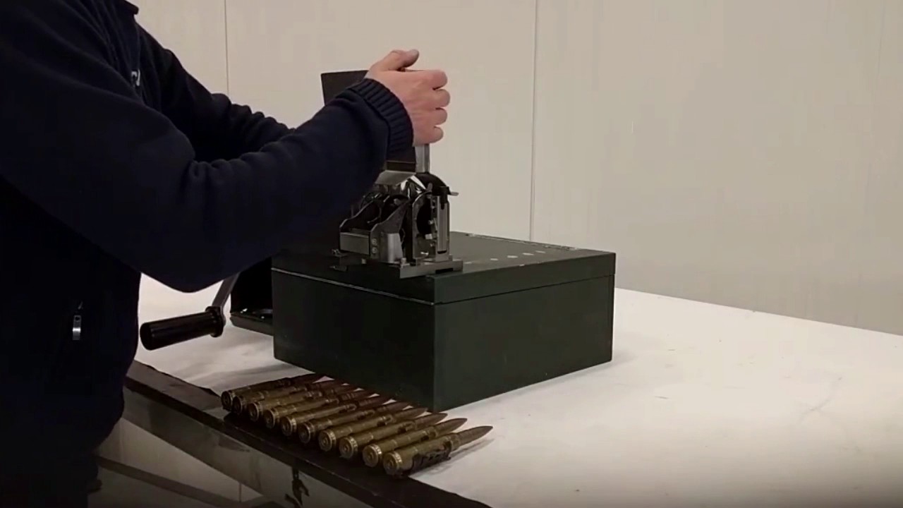 NSV 12.7x108mm belt loader - YouTube