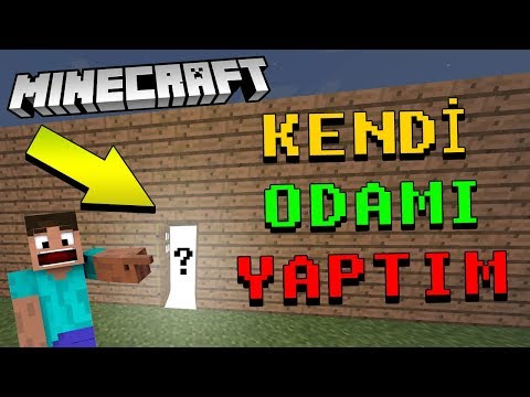 MİNECRAFT'DA KENDİ ODAMI YAPTIM!