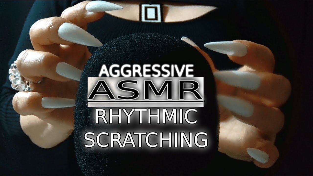 Aggressive ASMR | Deep and CRISP Rhythmic Scratching on the Foam Cover ...
