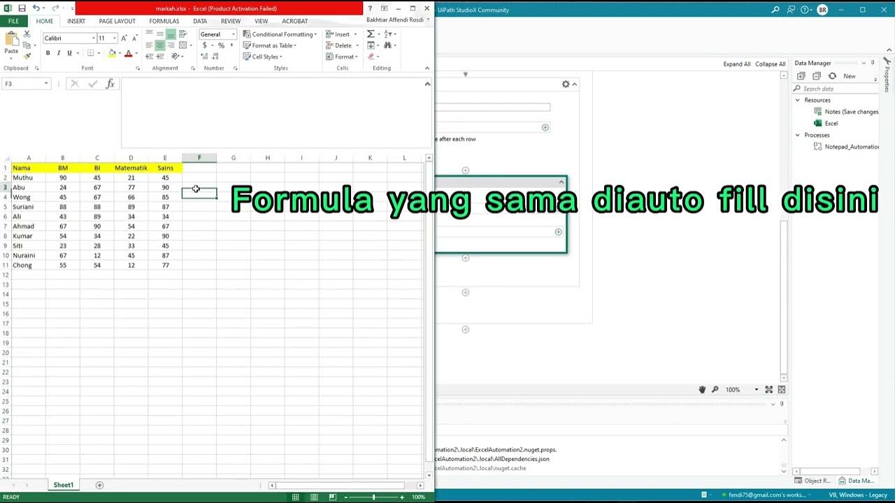 Rekabentuk RPA bagi Asas Automasi Excel - YouTube