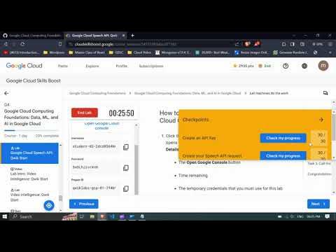 Module 4 :- Lab 8 : Google Cloud Speech API: Qwik Start - YouTube