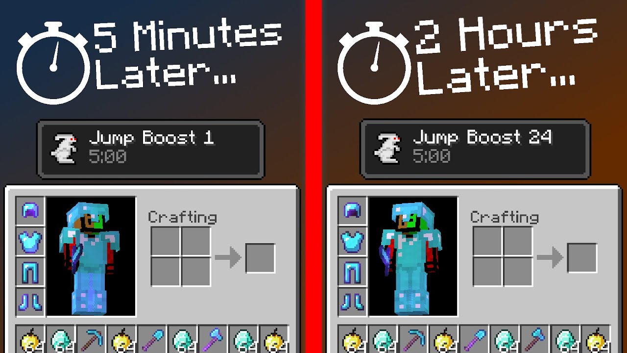 Minecraft UHC but your Jump Boost INCREASES every 5 MINUTES... - YouTube