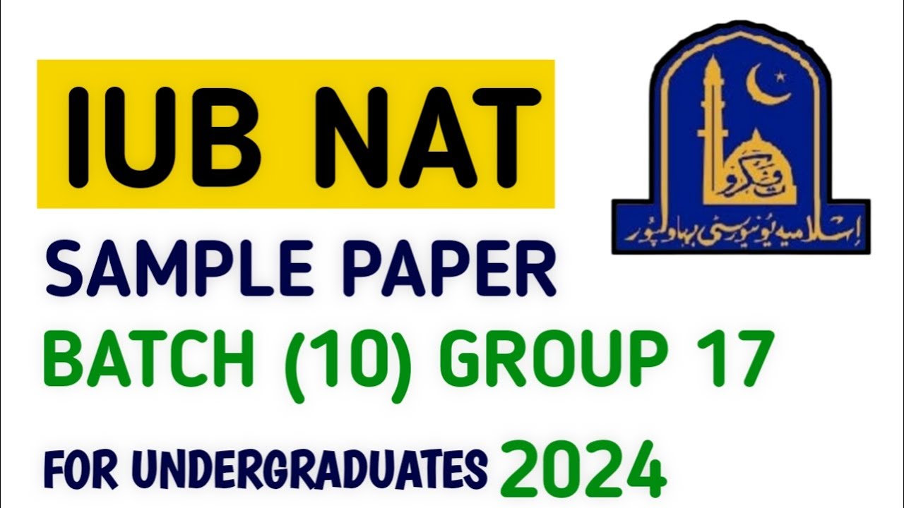 iub nat test preparation fully solved | iub nat 2024 for undergraduates ...