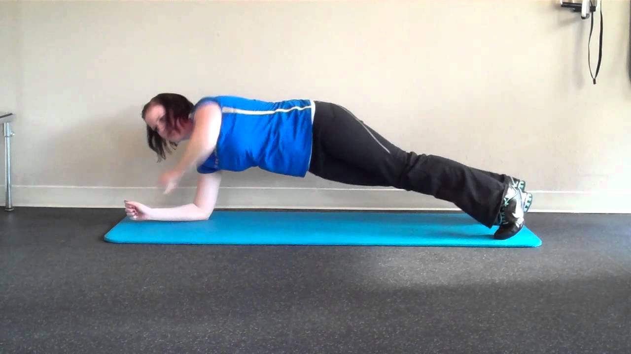 Plank with rotation - YouTube