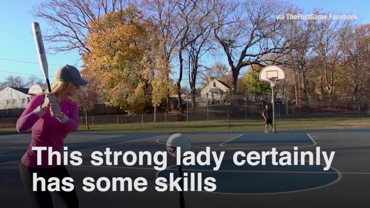 Check Out This Woman's Amazing Football Throw - YouTube