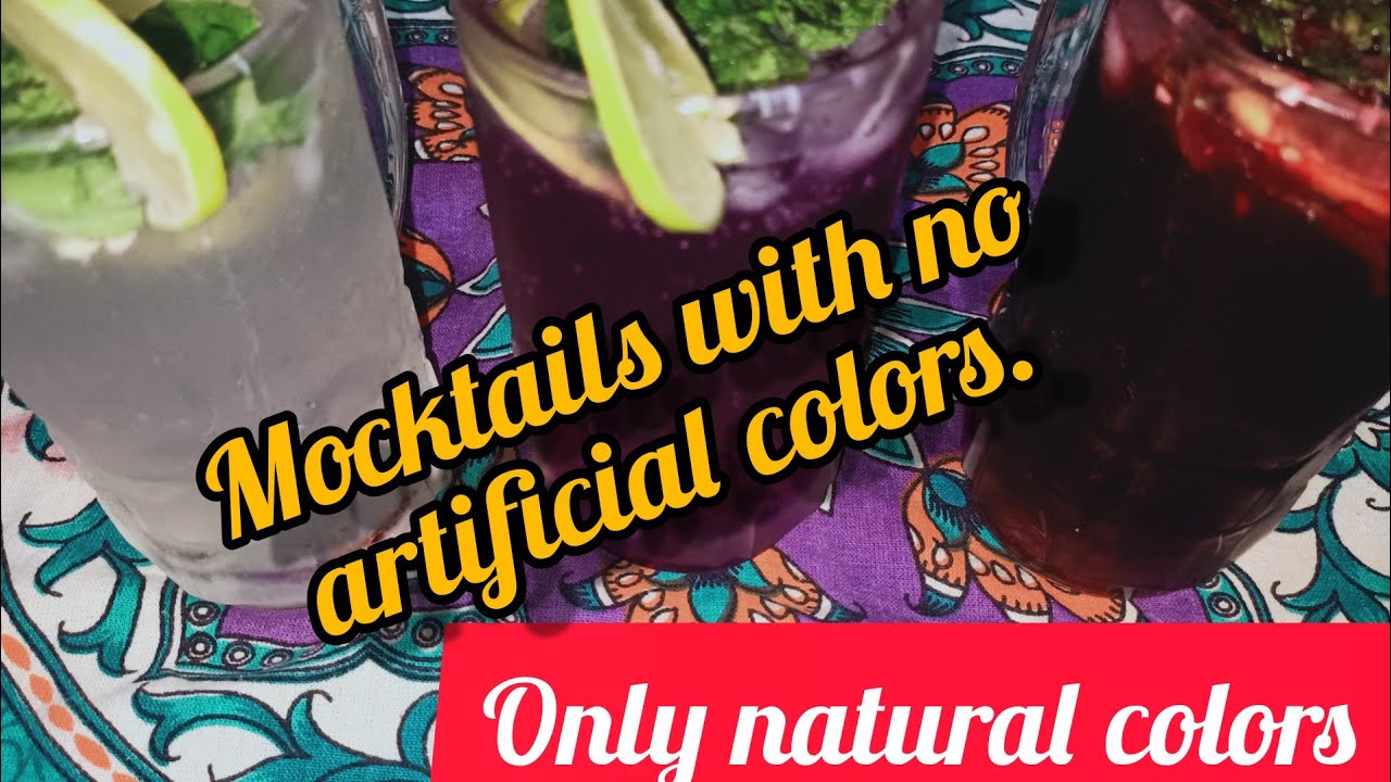 3 Mocktails | Refreshment drinks | No artificial colors | Natural ...