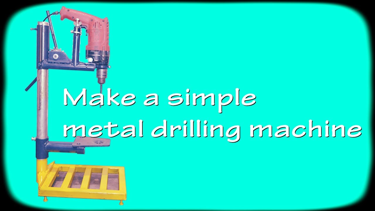 DIY Drilling machine, electric hand drill to make a simple drilling ...
