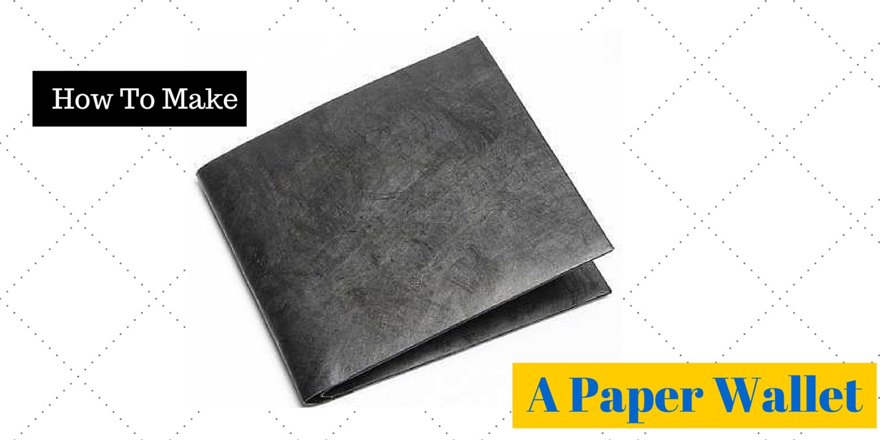 How to make a paper wallet - YouTube