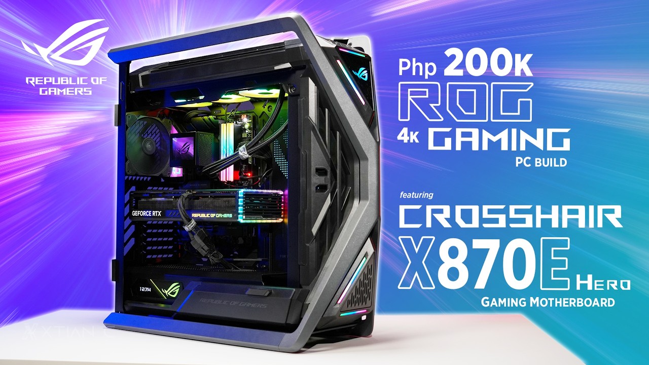 ₱200K ALL ROG 4K Gaming PC feat. ROG Crosshair X870E Hero [Ph] - YouTube