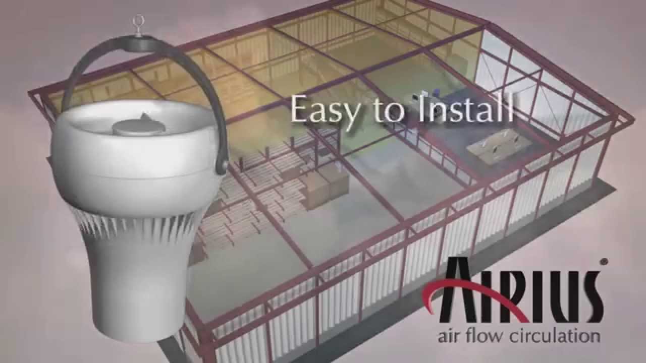 Airius Thermal Destratification Fan - Optimise your heating ...