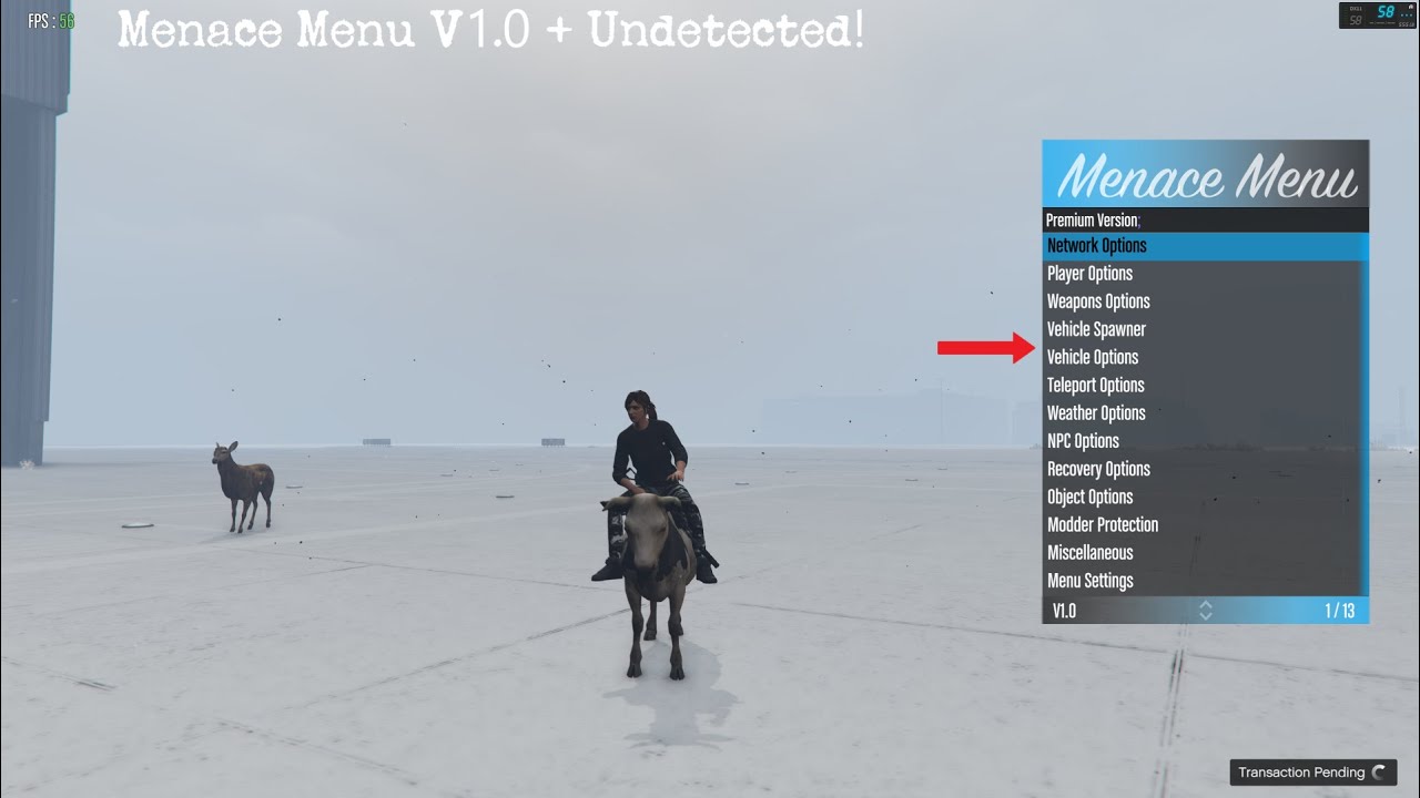 GTA 5 1.48 PC - Menace Mod Menu V1.0 Premium Edition [Undetected] - YouTube