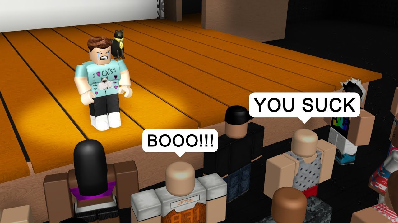 THEY BOO'D ME OFF STAGE! - Roblox Roleplay - YouTube