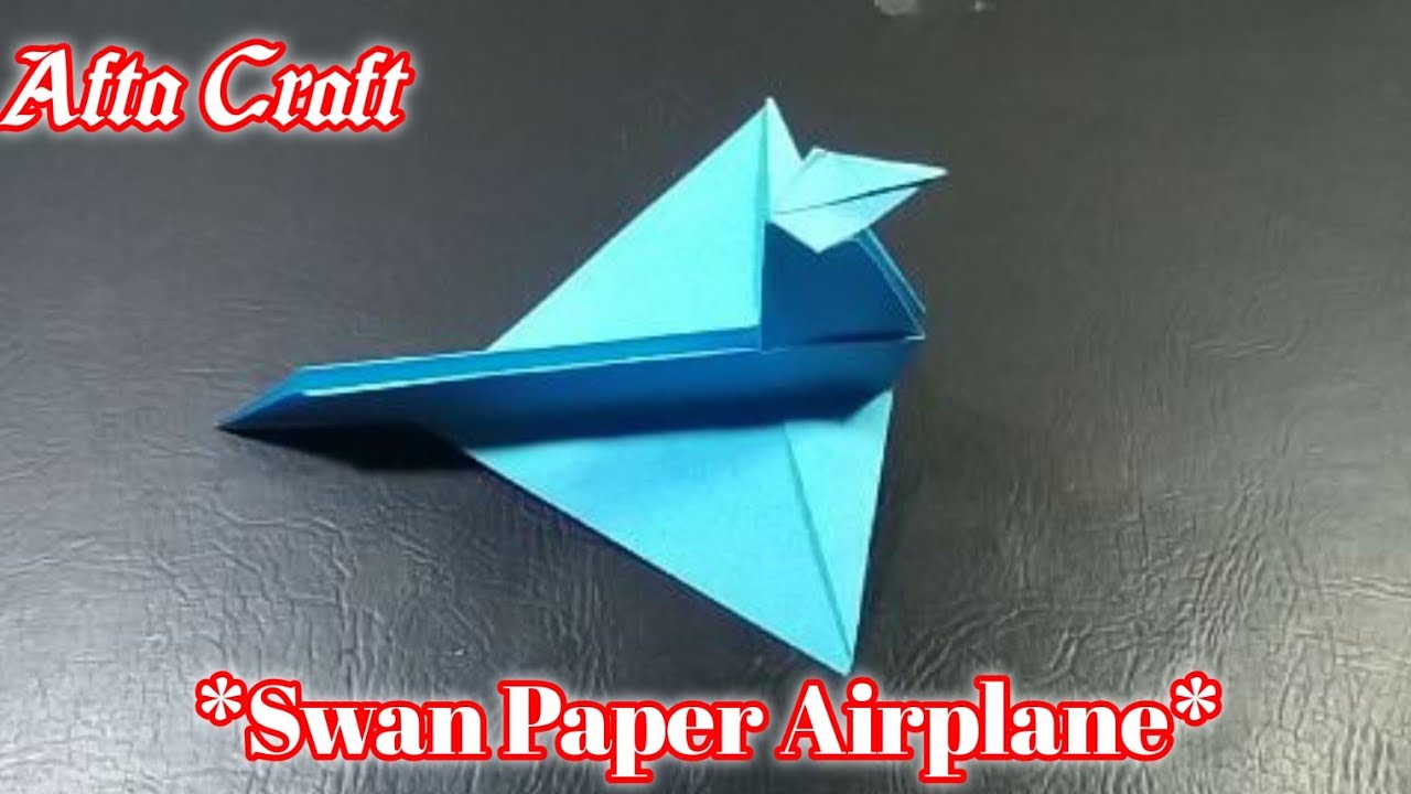 How to make a paper airplane that Flies | Flying Swan | Swan Paper ...