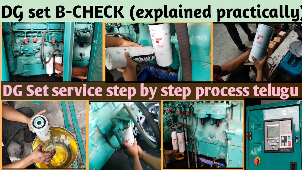 DG Set B-Check|Diesel Generator Preventive Maintenance Explained|DG set ...